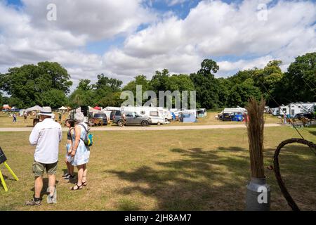 The Tree Fair held at Strumpshaw steam museum in Norfolk England UK ...