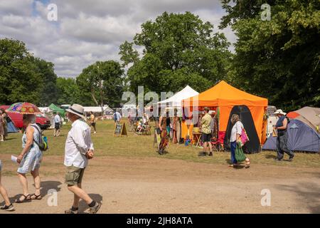 The Tree Fair held at Strumpshaw steam museum in Norfolk England UK ...