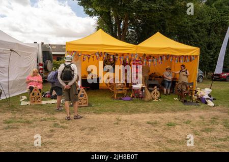 The Tree Fair held at Strumpshaw steam museum in Norfolk England UK ...