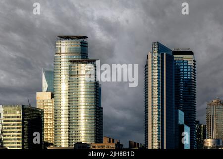 Residential high rise buldings in Toronto downtown Stock Photo - Alamy