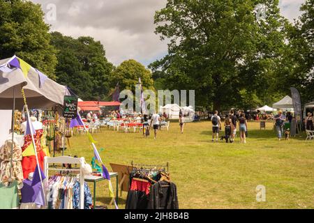 The Tree Fair held at Strumpshaw steam museum in Norfolk England UK ...