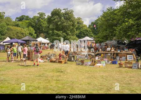 The Tree Fair held at Strumpshaw steam museum in Norfolk England UK ...
