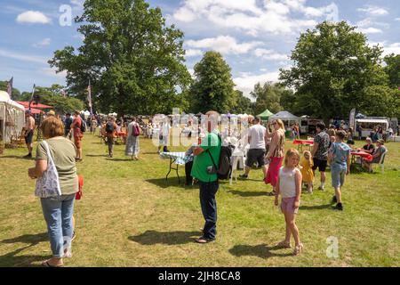 The Tree Fair held at Strumpshaw steam museum in Norfolk England UK ...
