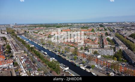 Aerial Drone view of The Hague Living Districts bird eye view Stock ...