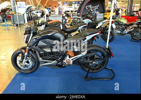 The Zero Motorcycles full electric powered luxury model on display at ...