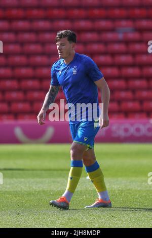 Giulian Biancone #2 of Nottingham Forest arrives before the Premier ...