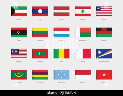 All flags of the world in alphabetical order Stock Vector Image & Art ...