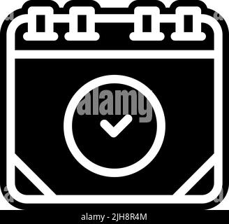 Calendar Checked vector icon isolated on transparent background ...