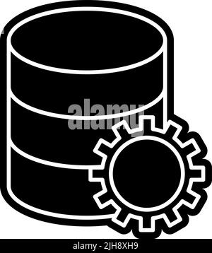 Data Storage Essential Icon Vector Logo Template Illustration Design ...