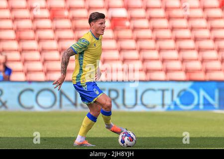 Giulian Biancone #2 of Nottingham Forest heads at goal Stock Photo - Alamy