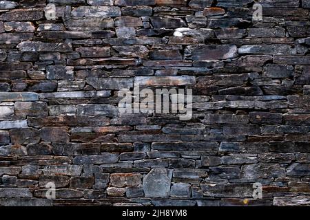Old traditional slate slabs wall, rustic abstract background Stock ...