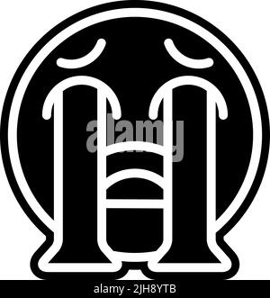 3d cartoon style emoticon crying with laughter icon Stock Vector Image ...