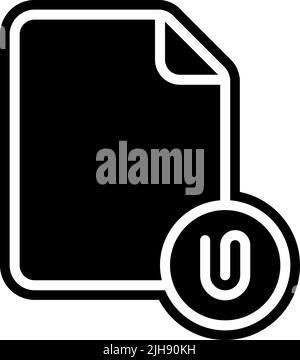 File annex icon. Paper clip symbol. Attach sign. Seamless pattern on a ...