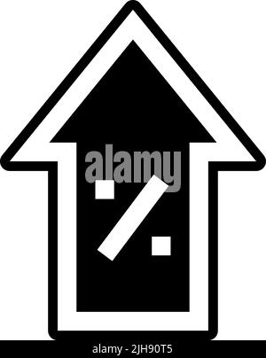 Percent with up and down arrow template. 3D design element. Percentage ...