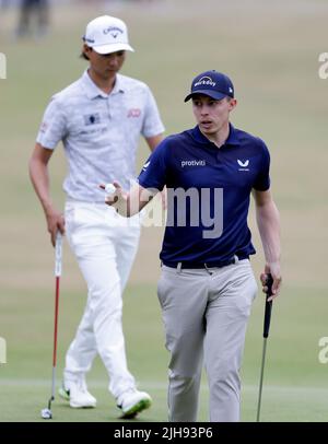England's Matt Fitzpatrick on the 18th on day one of The 153rd Open ...