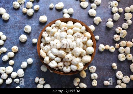 Fresh popped whole Fox nut Stock Photo - Alamy