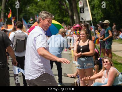 Nova Scotia Premier Tim Houston holds a press conference regarding the ...
