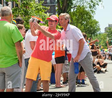 Nova Scotia Premier Tim Houston addresses party members at Village ...
