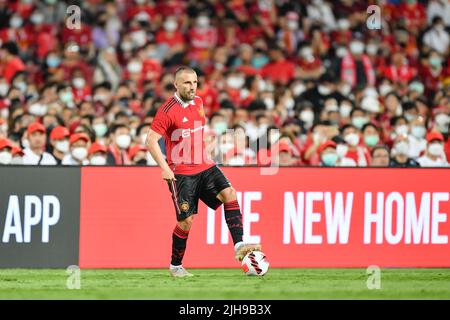Luke Shaw of Manchester United seen during the Premier league football ...