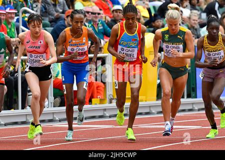 Rino Goshima of Japan competing in the women’s 10,000m final at the ...