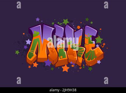 Michael - Graffiti Styled Urban Street Stock Vector Image & Art - Alamy