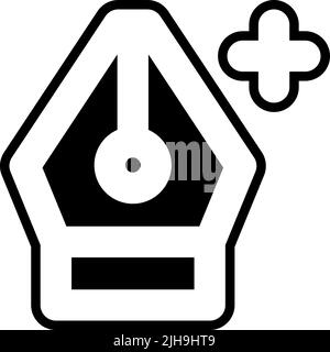 Paintbrush icon outline vector. Nib tool. Writing pencil Stock Vector ...