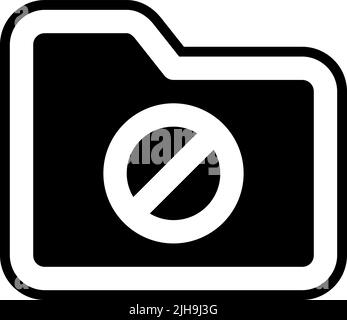 File and folders blocked Stock Vector Image & Art - Alamy