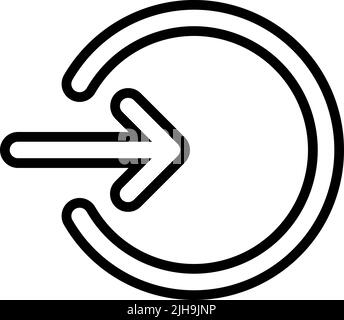 The login icon. Entry and input, authorization symbol. Flat Vector ...