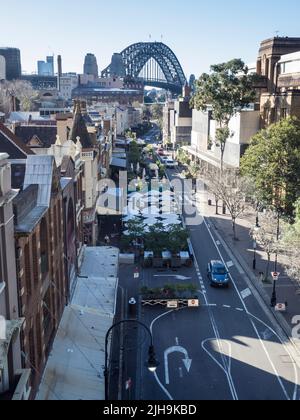 The Rocks: Sydney's Historic Tourist and Harbour Precinct Stock Photo ...
