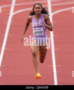 Great Britain's Imani Lansiquot during the 3rd heat of the 100 Metres ...