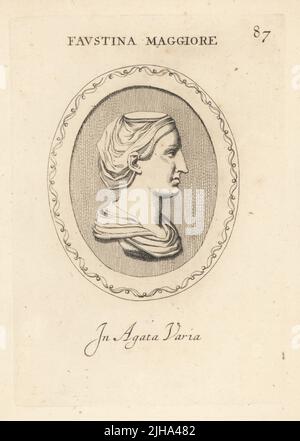 Faustina the Elder (100-140). Roman Empress and wife of Emperor ...