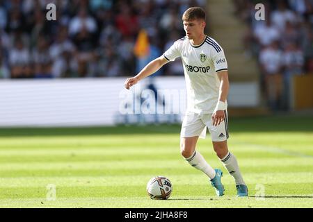 Leif Davis of Leeds United is seen dribbling Stock Photo - Alamy