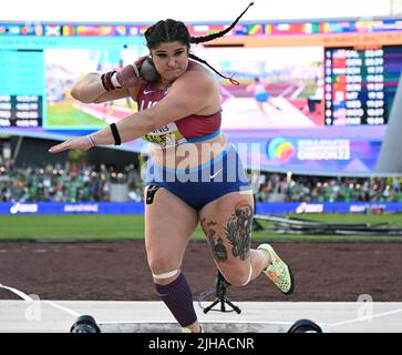 Chase EALEY of USA Final Shot Put Women during the World Athletics ...