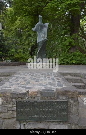 The Yeats Memorial for WB Yeats, a bronze sculpture by Henry Moore, St ...