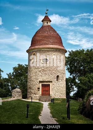 Rotunda of St. George , romanesque building in Skalica, Slovakia in black and white Stock Photo ...