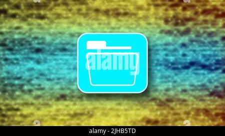 File manager with Binary code digital technology background. Abstract ...