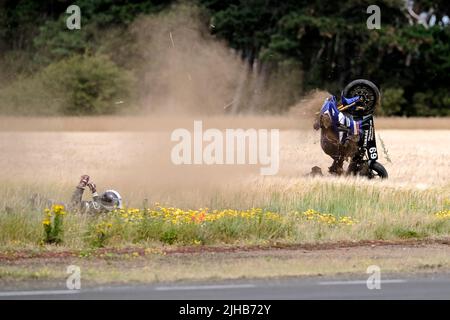 East Fortune, UK. Sunday Race 9: (69) Jordan Fleming of Lochgelly ...