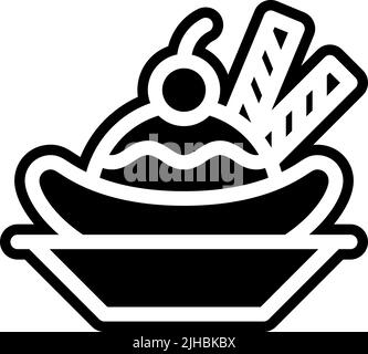 banana split food label Stock Vector Image & Art - Alamy