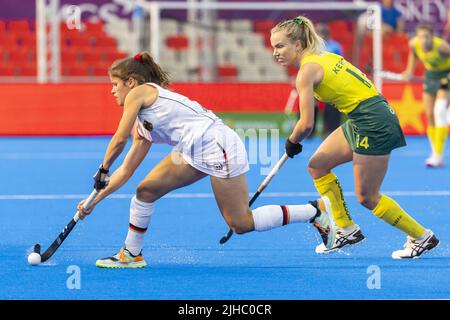 TERRASSA - during the consolation final between Australia and Germany ...