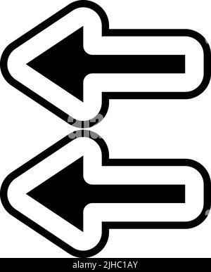 Movie fast backward flat icons on simple color square backgrounds Stock ...