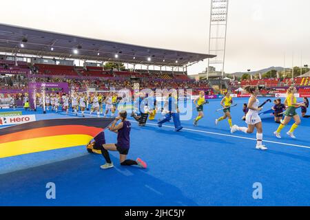 TERRASSA - during the consolation final between Australia and Germany ...