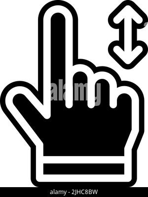 zoom out gesture phone screen color icon vector illustration Stock ...