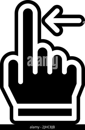 Hand gestures swipe left Stock Vector Image & Art - Alamy