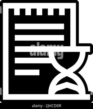 With board character hourglass concept for business deadline Stock ...