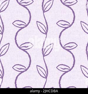 Gender neutral purple botanical foliage seamless raster background ...
