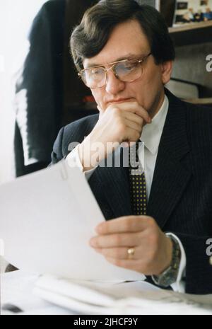 Romanian prime-minister Victor Ciorbea, approx. 2000 Stock Photo - Alamy