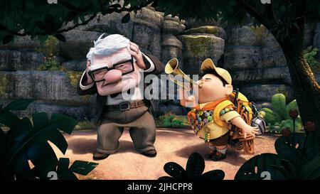 CARL FREDRICKSEN, RUSSELL, UP, 2009 Stock Photo - Alamy