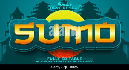 Japan editable text effect with asian type style and bold font concept ...