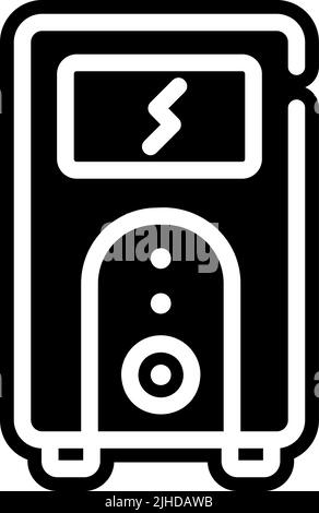 UPS Accumulator. Uninterruptible Power Supply. Flat Vector Icon. Simple ...