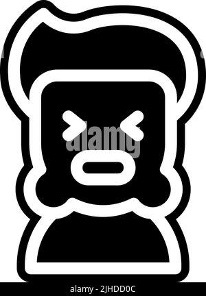 swelling face disease symptom line icon vector illustration Stock ...